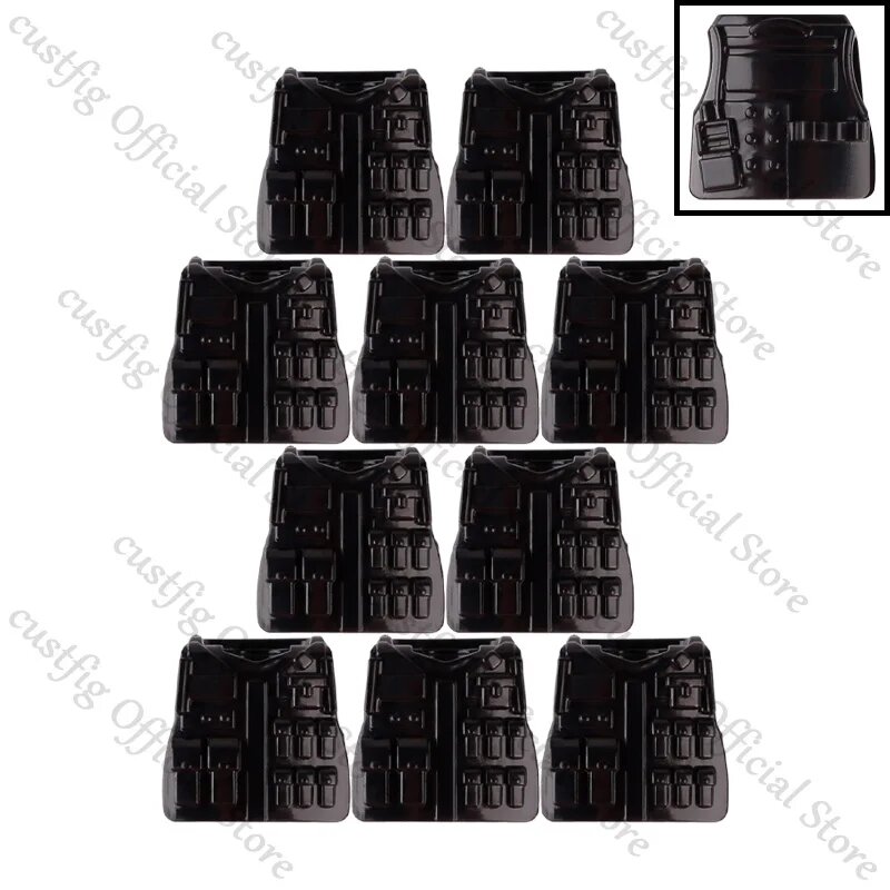 Тактические фигурки солдата, жилет, черный, B1-26-2-10PCS