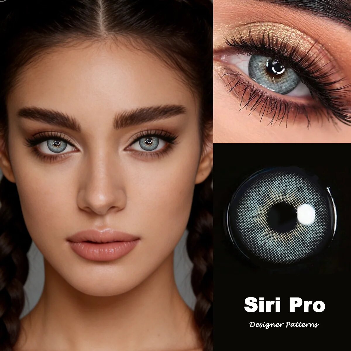 Контактные линзы VISUASHOW Cleopatra коричневые одноразовые Коричневый, Cleopatra Green