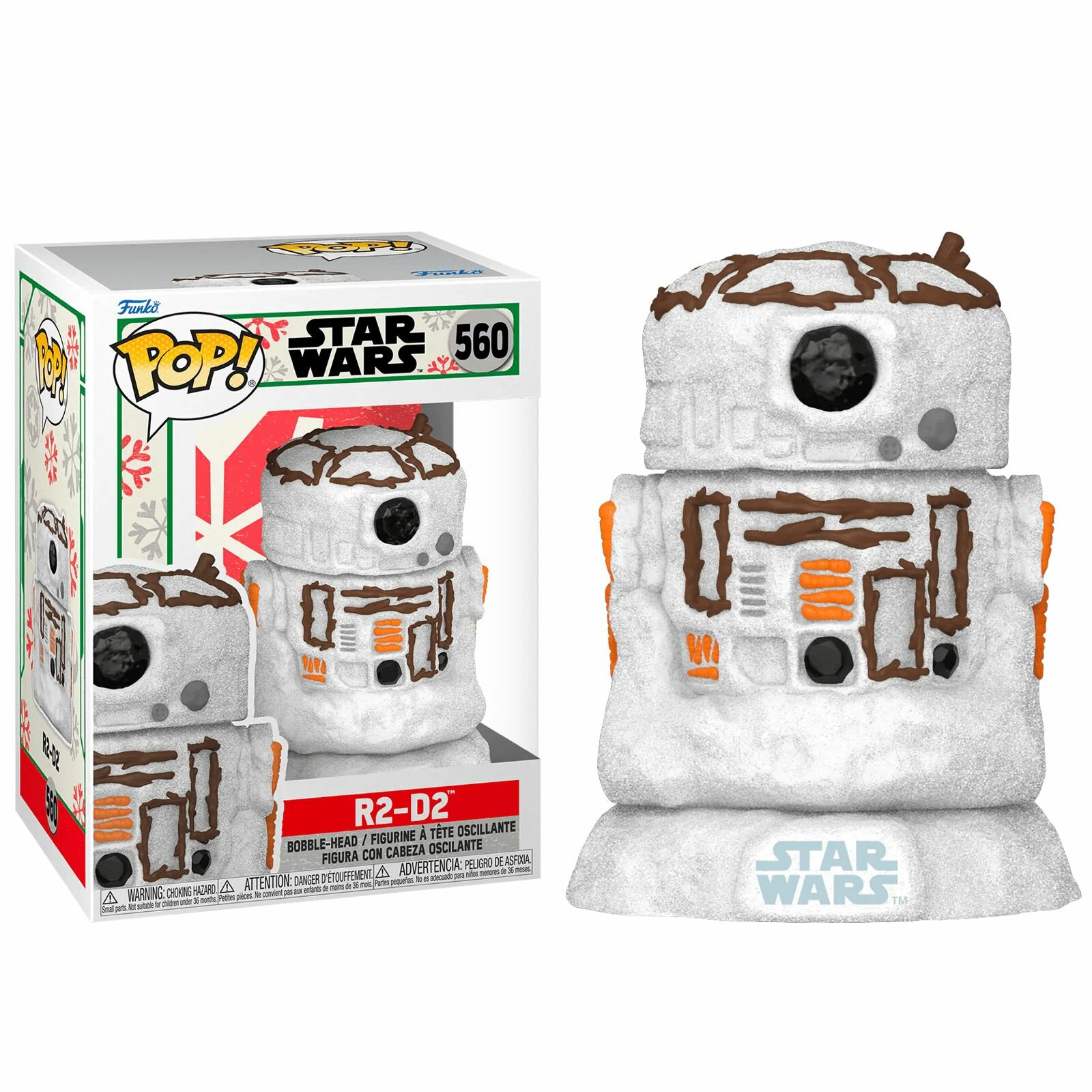 Фигурка Funko POP R2-D2 Snowman из фильма Star Wars / Р2Д2 снеговик из Звёздные войны Новогодние праздники Фанко ПОП