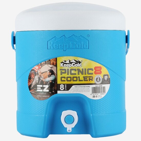 Контейнер изотермический EZ Coolers KEEP COLD PICNIC COOLER 8L Light blue
