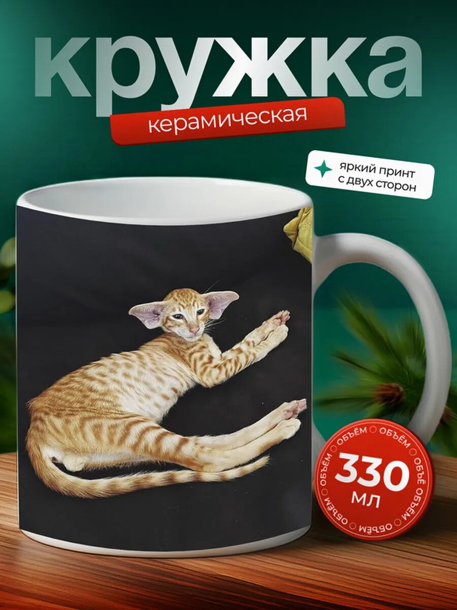 Кружка Маврикийский коралл кот 7,