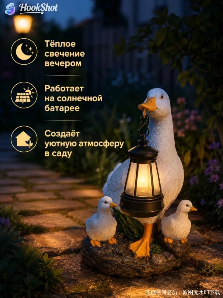 Садовая фигурка из влагостойкого материала для украшения клумб и газона — фото 1