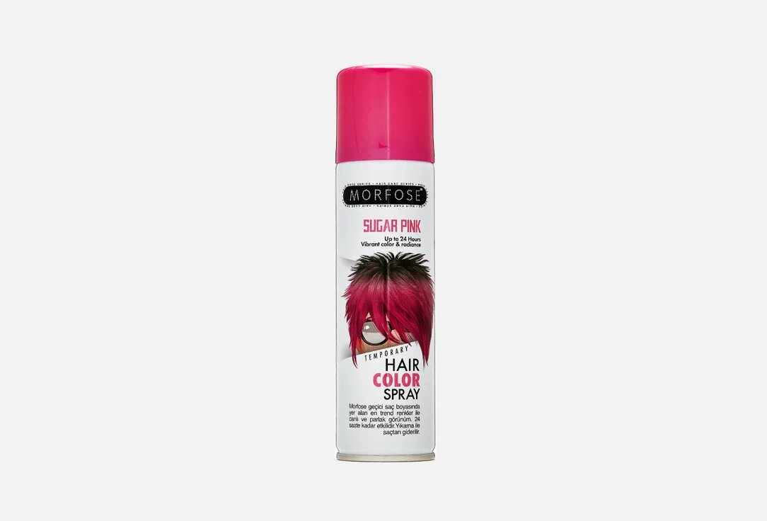 Morfose TEMPORARY HAIR COLOR SPRAY Цветной оттеночный спрей для волос 150 мл Sugar Pink