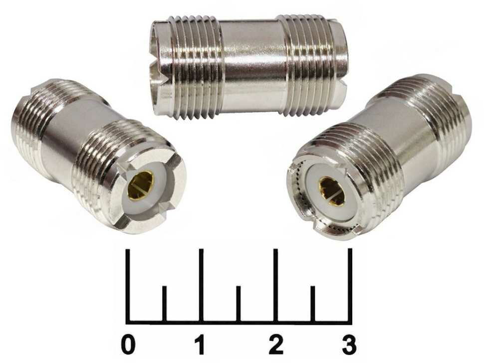 Переходник UHF 2 гнезда (PL-259) (517)