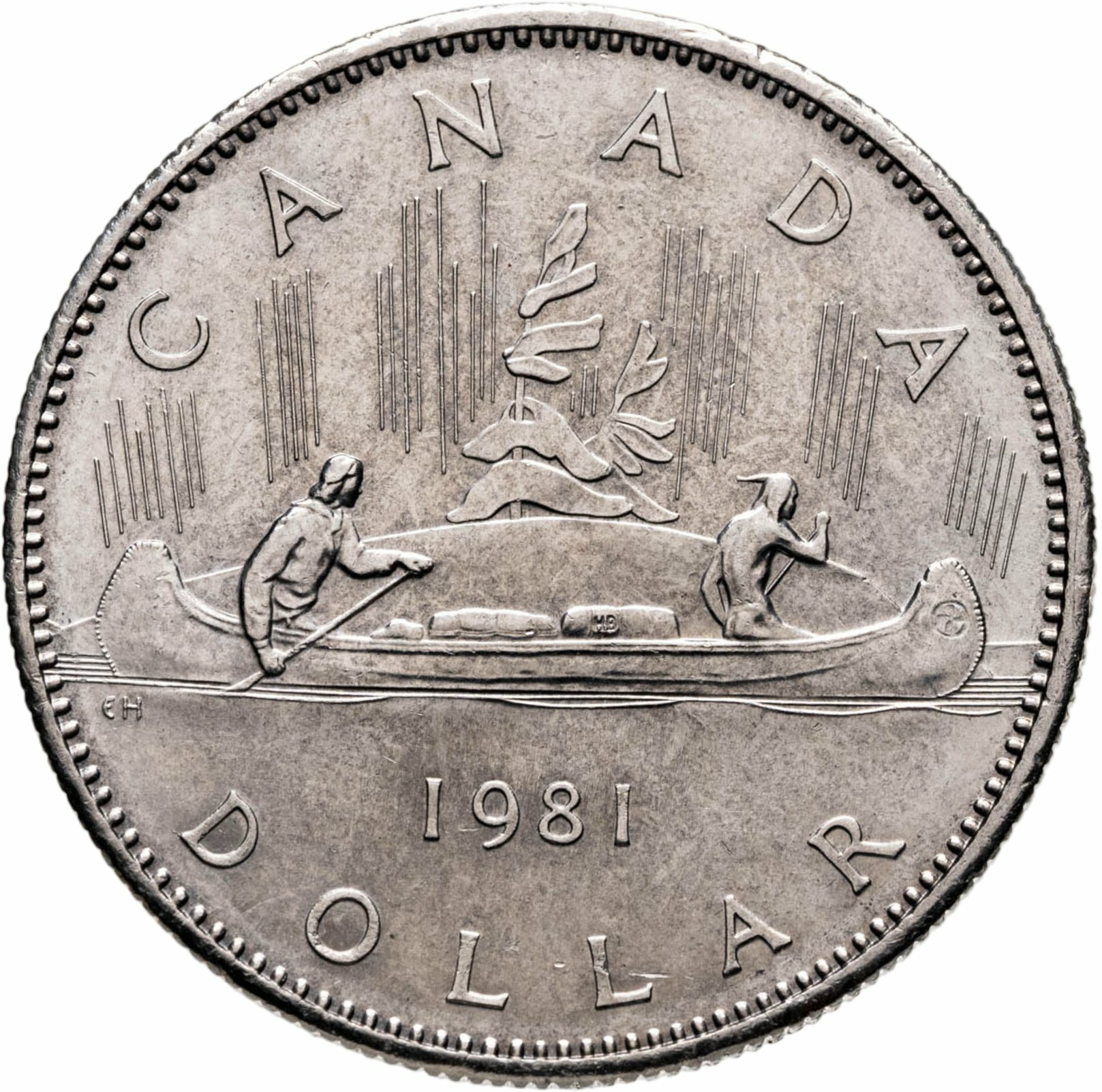 Канада 1 доллар dollar 1981, Никель, в сохранности XF-AU