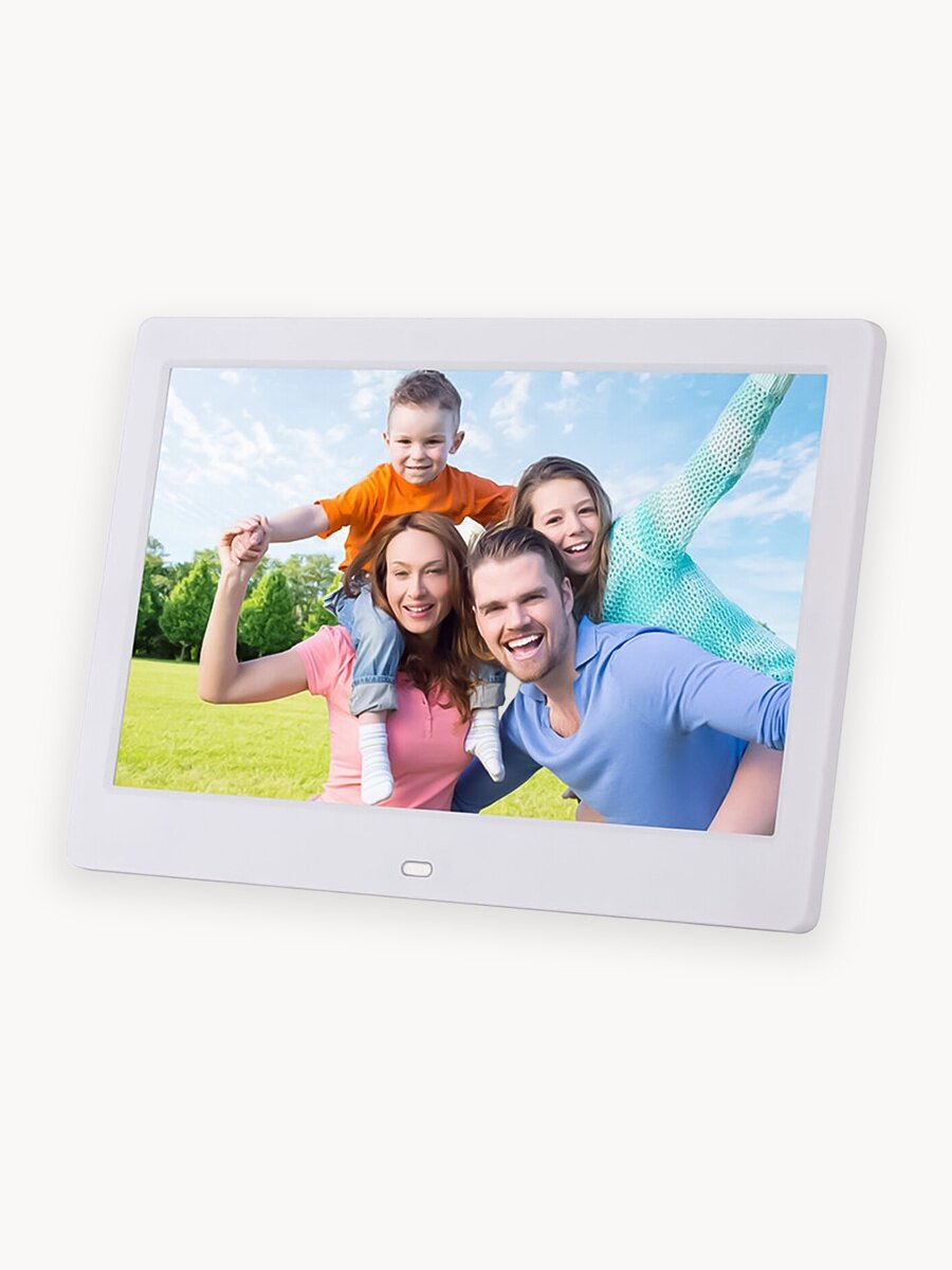 Фоторамка Innopax MeMori, электронная, воспроизведение видео, 7", пульт ДУ, белая