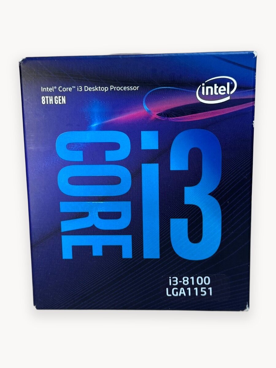 Процессор Intel Core i3-8100, LGA1151, 4 потока, 3600МГц, BOX