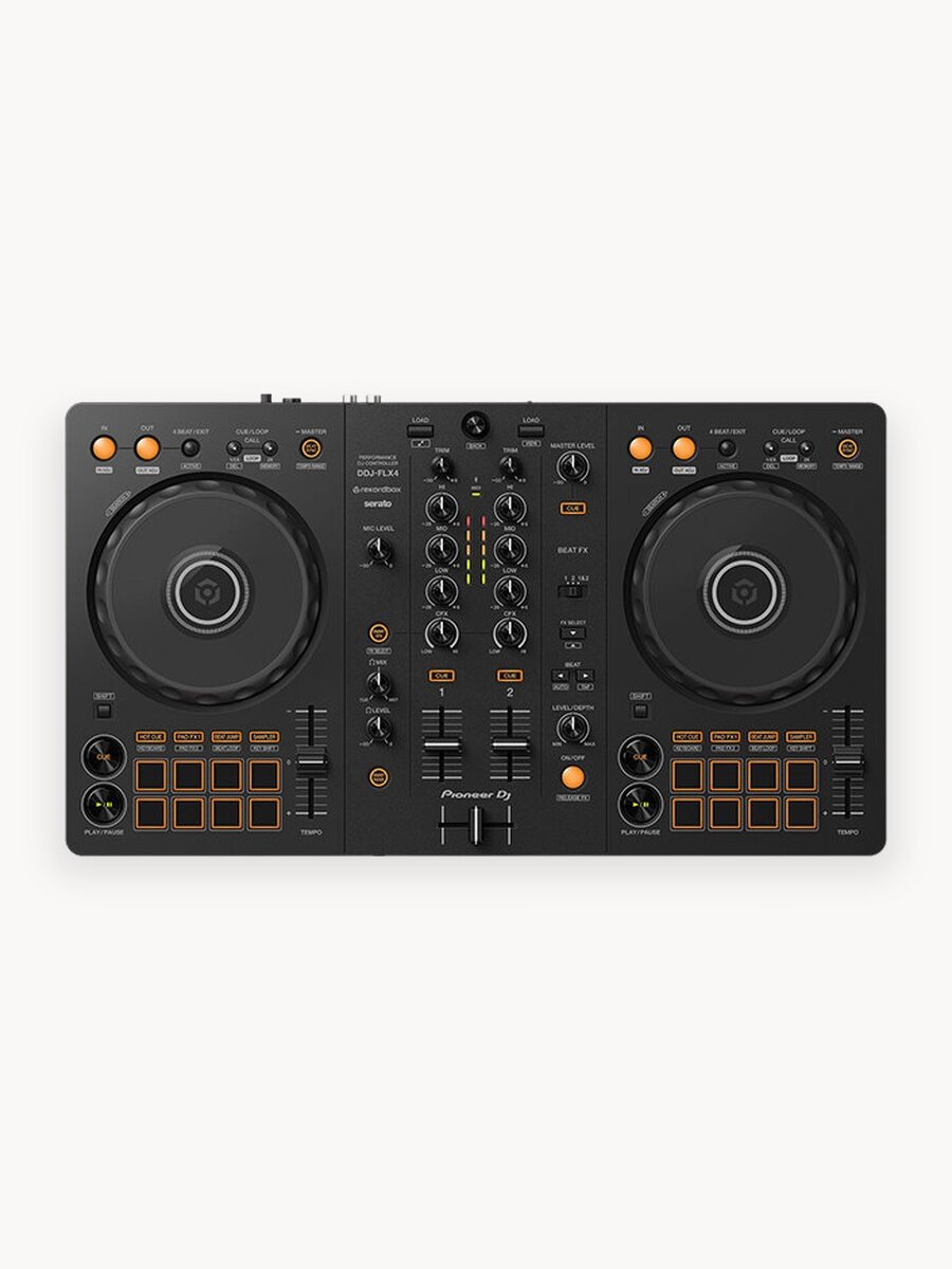 PIONEER DJ DDJ-FLX4 2-дековый rekordbox и контроллер Serato DJ