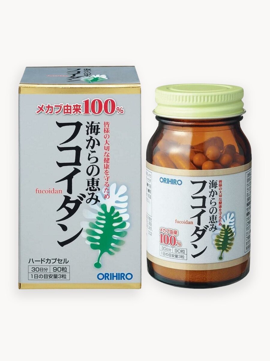 Фукоидан "орихиро", капсулы массой 293мг-90шт, Orihiro, Япония