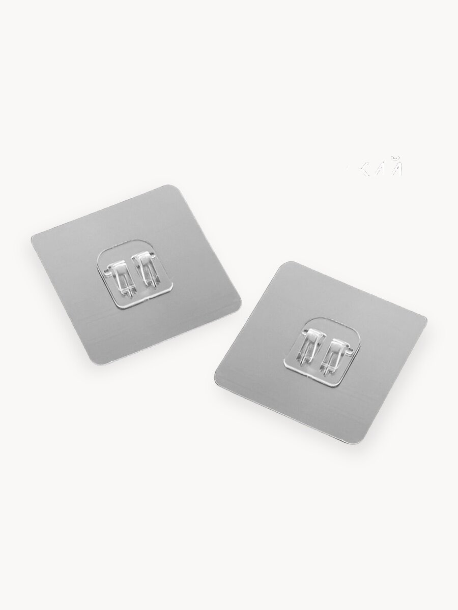 Крепление для навесных полок, крючки самоклеящиеся, крепление на стену без сверления, крючки для полок; в комплекте 8 шт