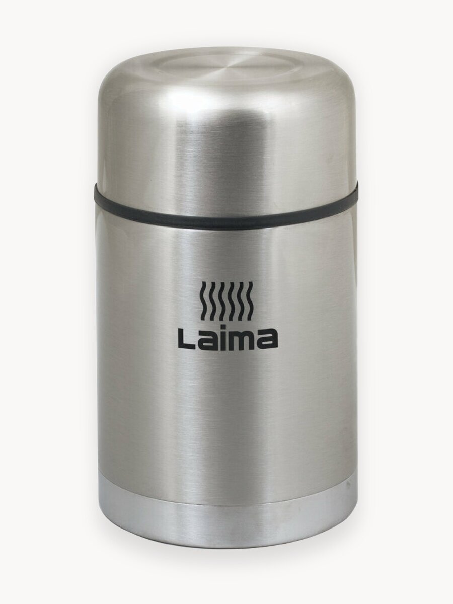 Термос Laima универсальный с широким горлом, 0,8 л, нержавеющая сталь, 601408