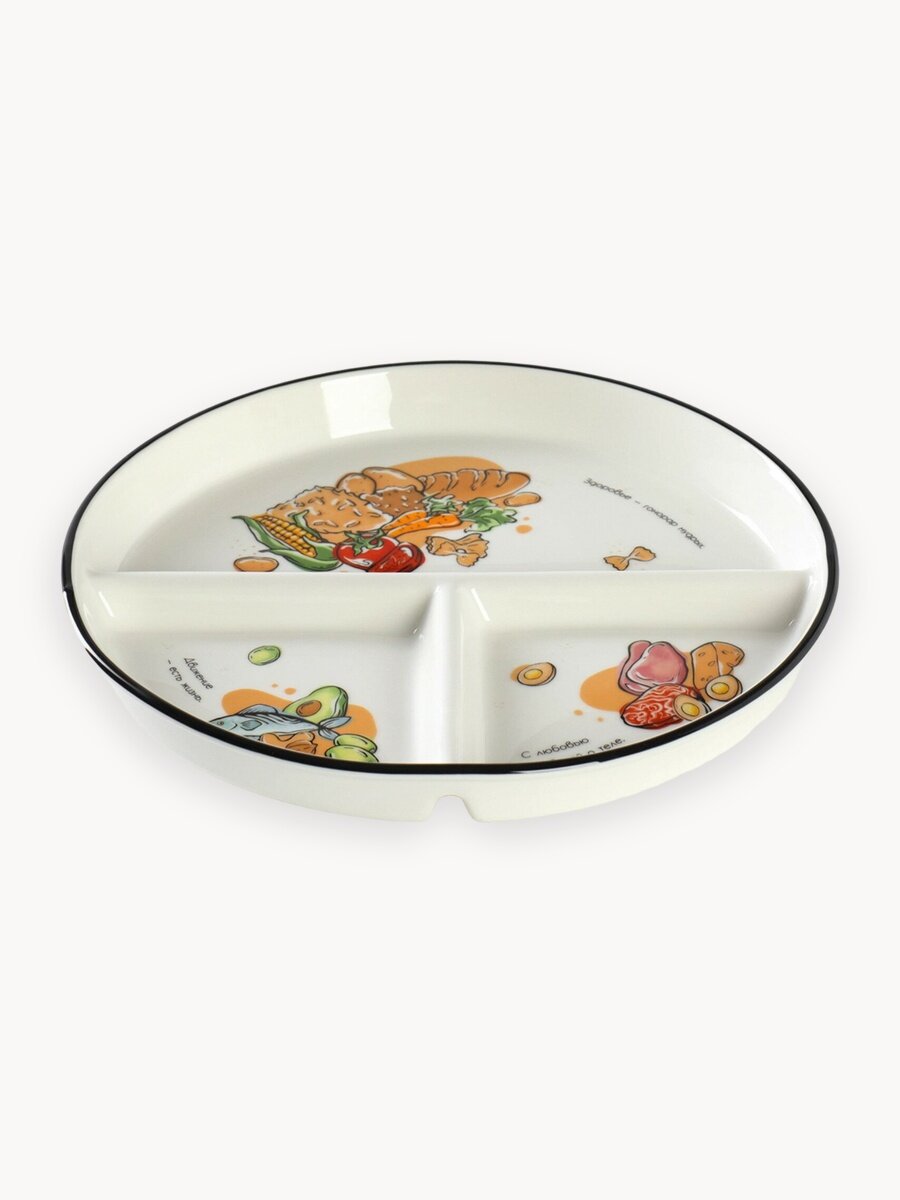 Тарелка для похудения Доляна d=23 см