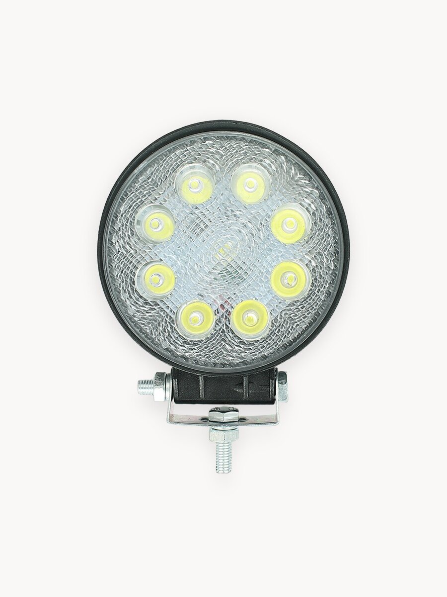 Фара светодиодная 8 LED 10-30V 24W d-110мм противотуманная рабочего света лампа ходовые огни