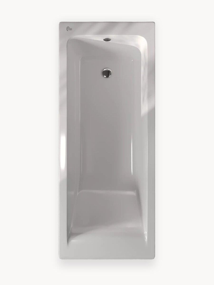 Ванна из литьевого мрамора Ediss Элина 1500х700мм (ножки в комплекте)