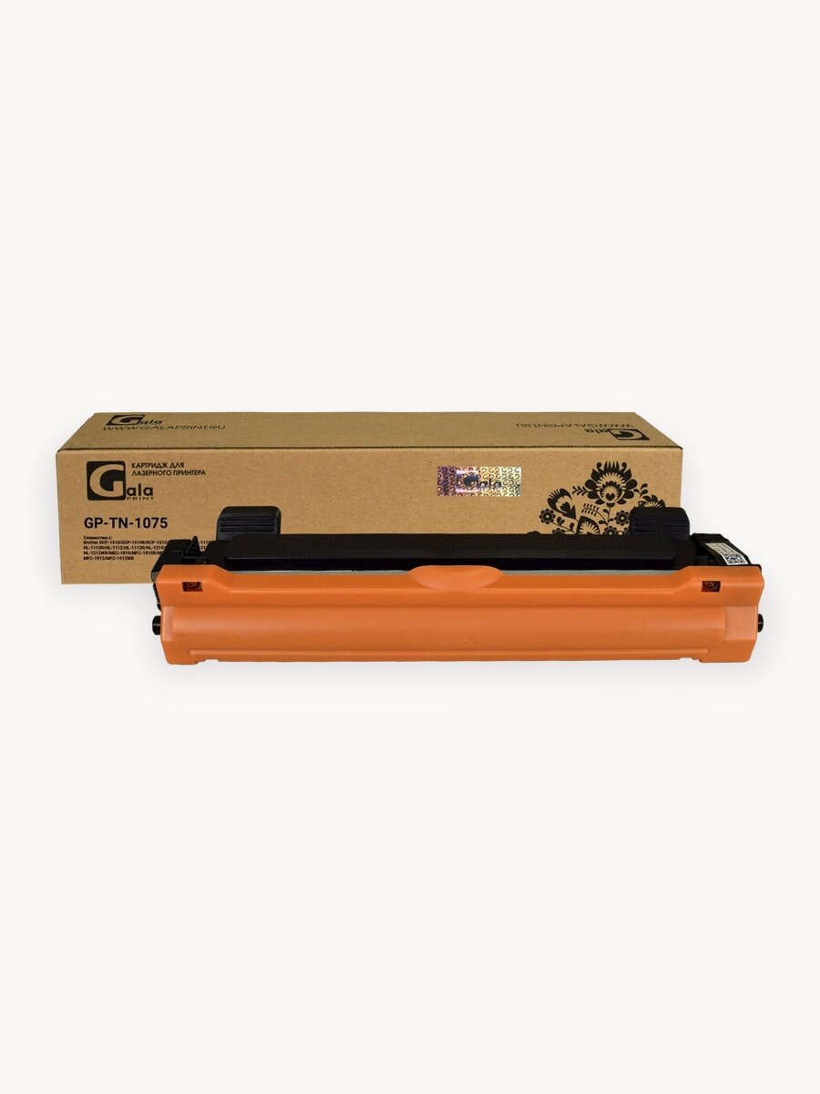 Картридж GalaPrint TN-1075 для Brother DCP-1510/DCP-1512/HL-1110/HL-1112/HL-1210/HL-1212/MFC-1810/MFC-1815/MFC-1912 с чипом лазерный, совместимый