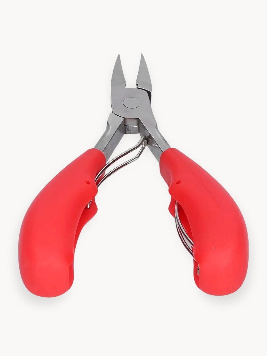 Кусачки педикюрные для вросших ногтей, маникюрные, из медицинской стали, красные
