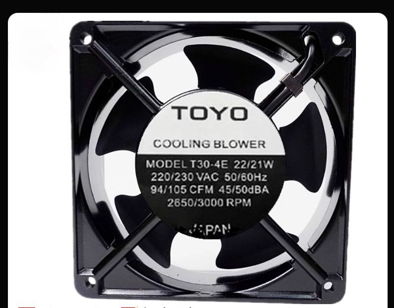 TOYO T30-4E 220V 22 / 21W 120 * 120 * 38 Алюминиевый шкаф вытяжной вентилятор переменного тока -