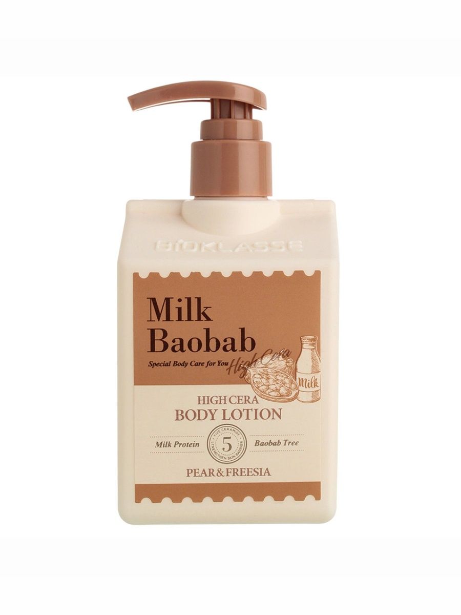 Лосьон для тела с ароматом груши и фрезии MilkBaobab High Cera Body Lotion Pear&Freesia 250мл