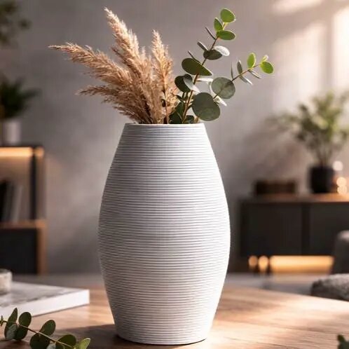 Ваза декоративная дизайнерская, 3D-печать, 3DOPRU арт. VASE-CC-944f7d1dce79