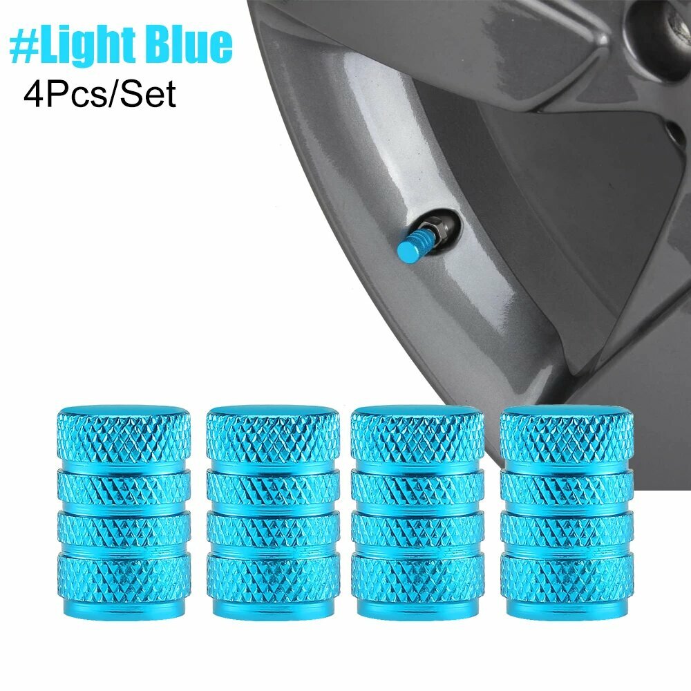 Алюминиевые колпачки для клапанов шин, пылезащитные колпачки, универсальные крышки штока для автомобилей, велосипедов и велосипедов, грузовиков, мотоциклов, герметичное уплотнение