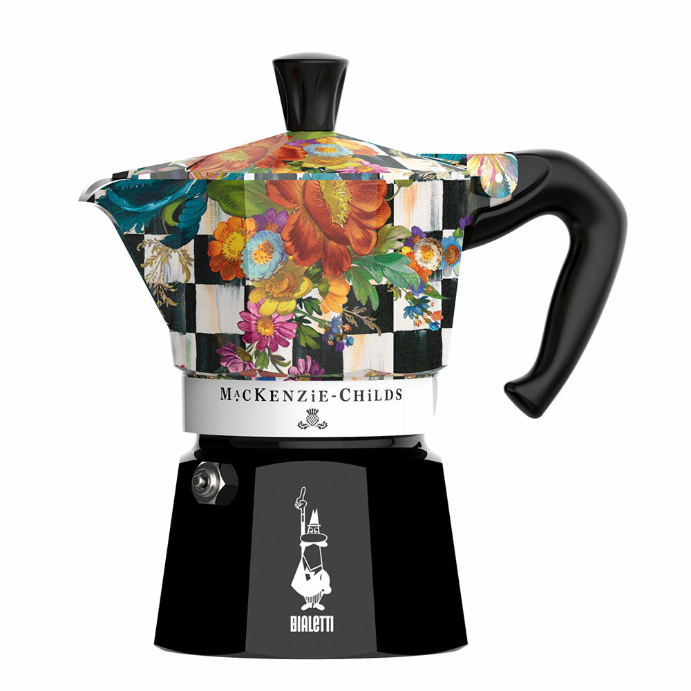 Гейзерная кофеварка Bialetti Moka Express MacKenzie-Childs 5348, 6 чаш