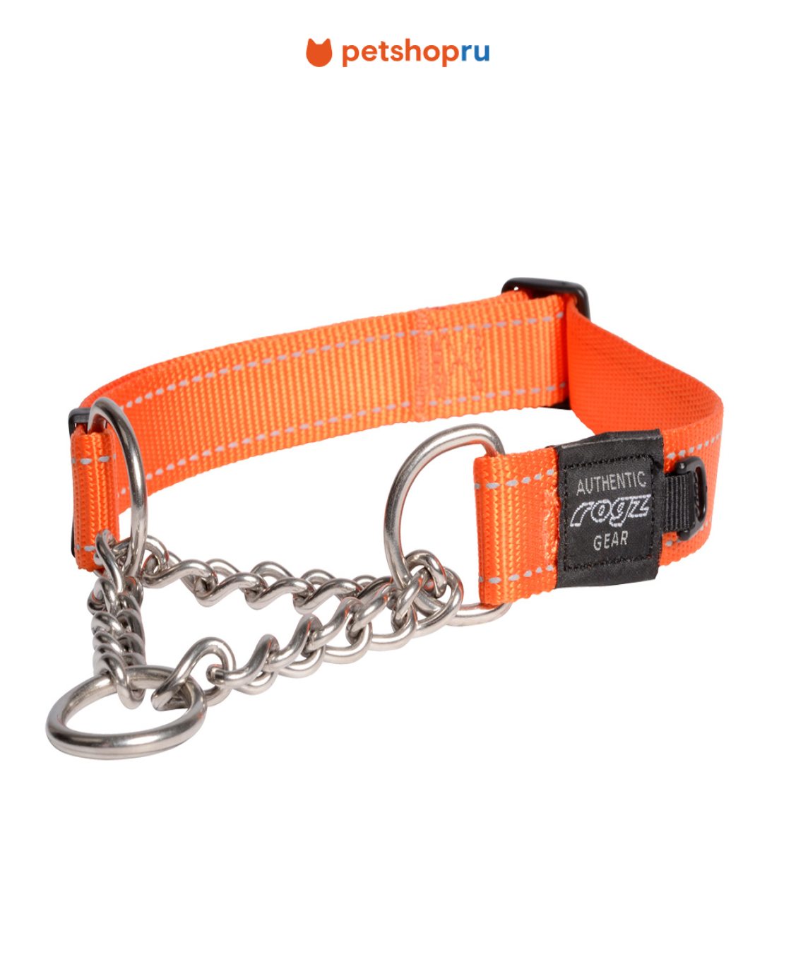 Rogz полуудавка строгая "Utility", р-р L (34-56 см), ш: 2 см, оранжевый