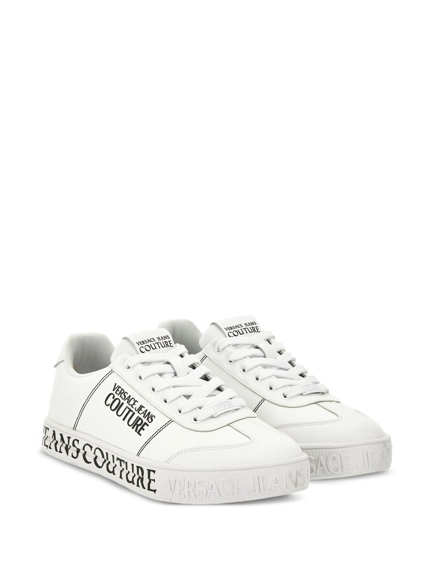 Кроссовки Versace Jeans Couture Logo-detail trainers, размер 39, white — фото 1