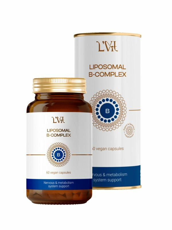 Витамины Liposomal Vitamins "B-Complex", липосомальные, для нервной системы, 60 капсул