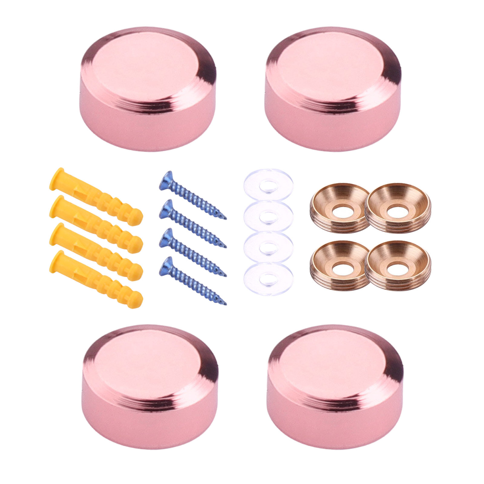 Набор из 4 латунных зеркальных крепеж