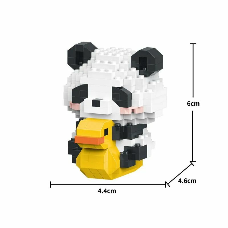 Кресло-качалка Panda из строительных блоков сборная игрушка для детей 6+ с элементами бамбука