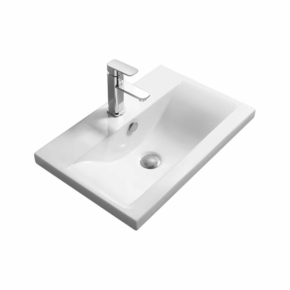 Керамическая раковина Santi Line врезная сверху SL-2101 80