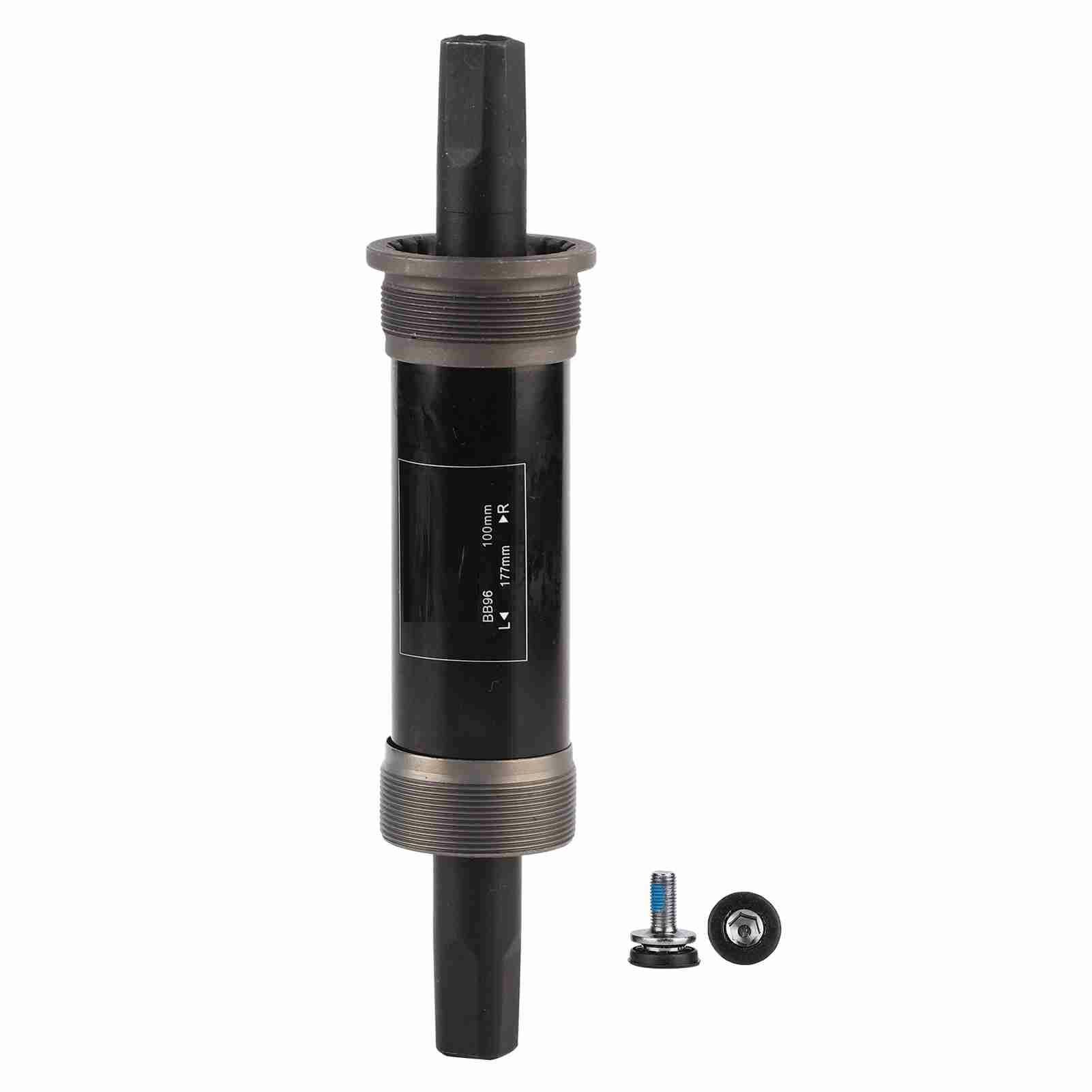 Квадратная коническая каретка BSA 100x177 мм для фэтбайка, стальная ось с резьбой для замены шатунов сноубайка