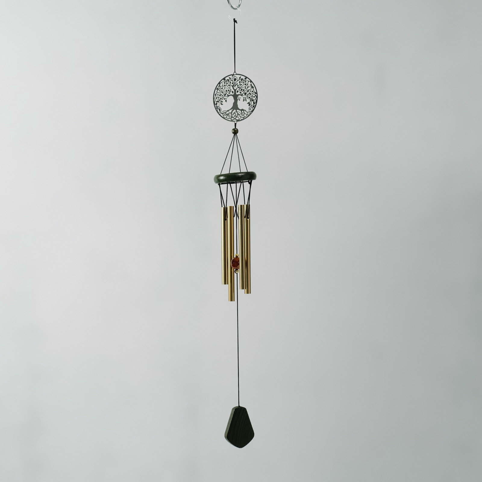 Музыка ветра "Дерево", металл, 4 трубки 68 см, вид: декор на дверь