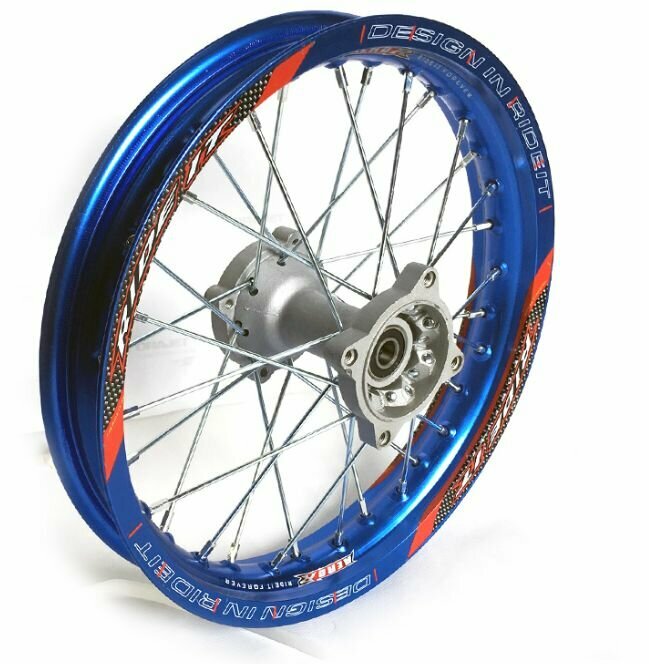 Обод задний 14" (1,85-R14 d15mm) алюминий/синий