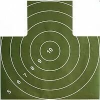 Мишень Remington №4 грудная 500х500 зеленая (уп.50шт)