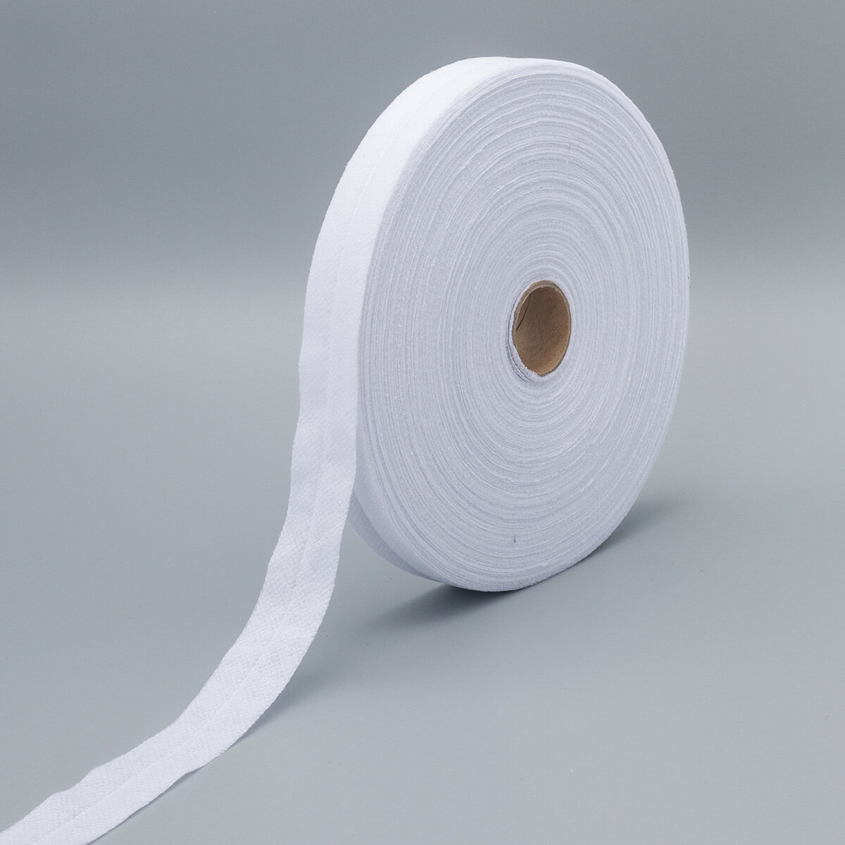 Лента нитепрошивная клеевая по косой двойная со строчкой (LNK(N)-30х2) 30 мм*100 м (белый)