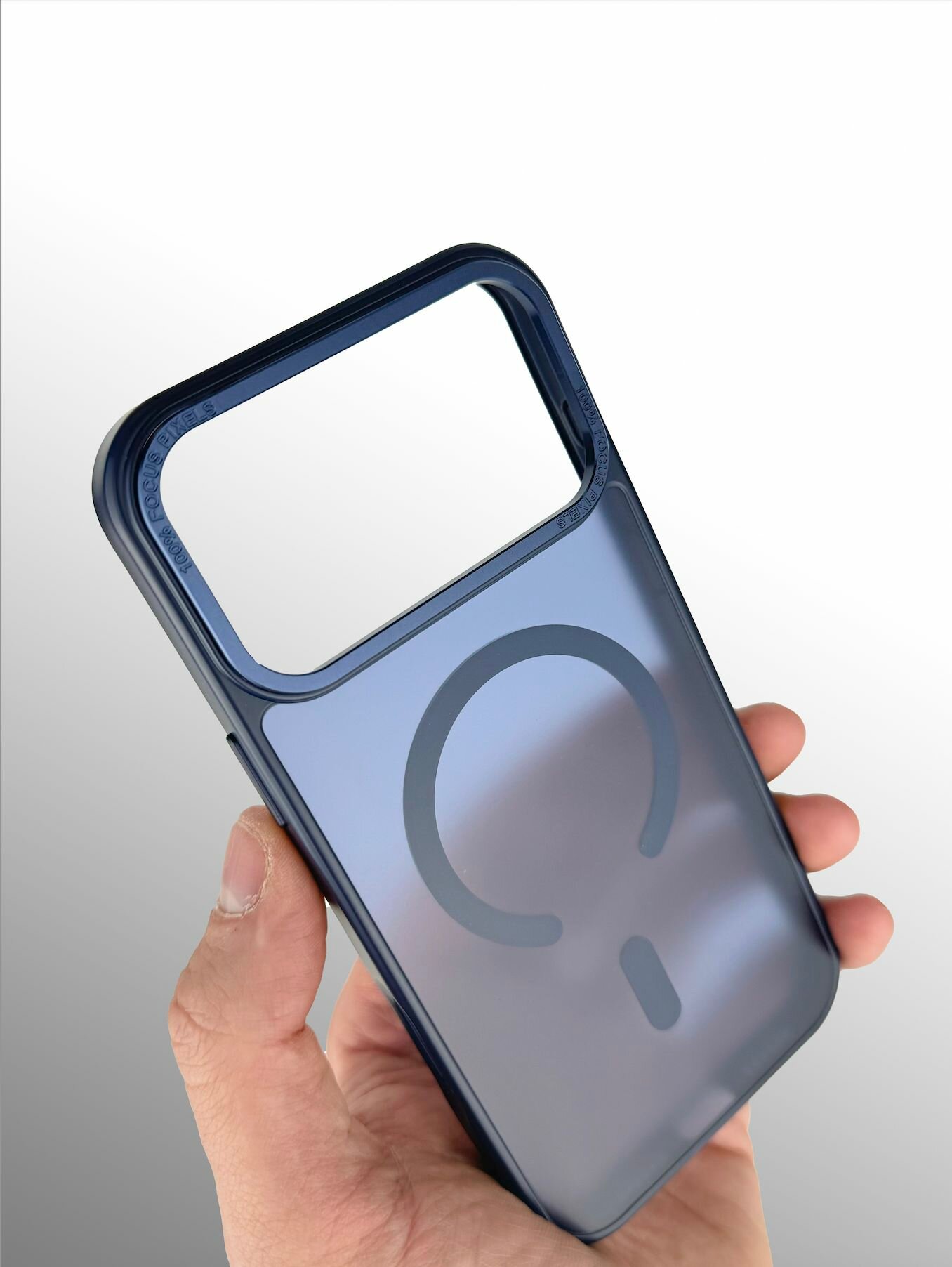 Чехол на айфон 17 Про Макс, MODMAC SoftSafe, Синий, силикон, защита камеры
