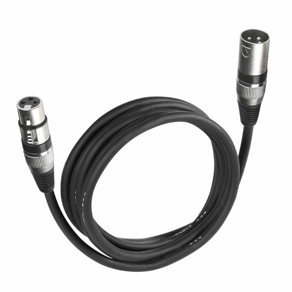 Металлический 3-pin XLR аудиокабель-удлинитель 10м