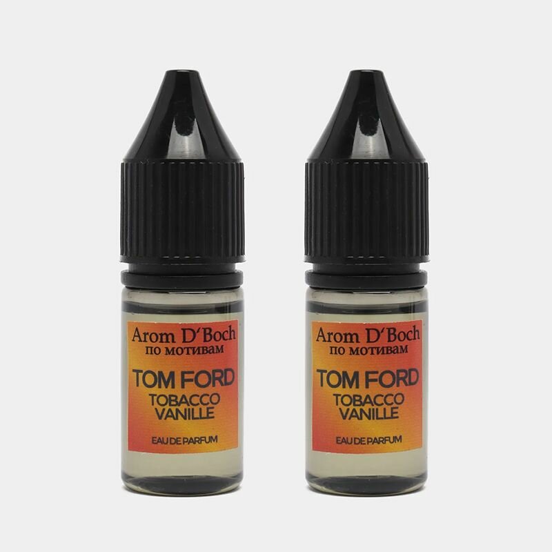Ароматическое масло, заправка для ароматизатора, диффузора, по мотивам Том Форд Табак Ваниль, комплект 2 шт.