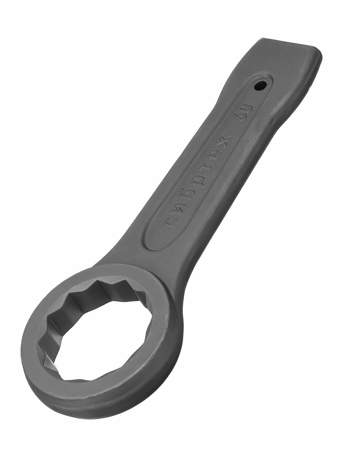 Ключ кольцевой ударный Сибртех из прочной углеродистой стали 45, 60 мм 14280