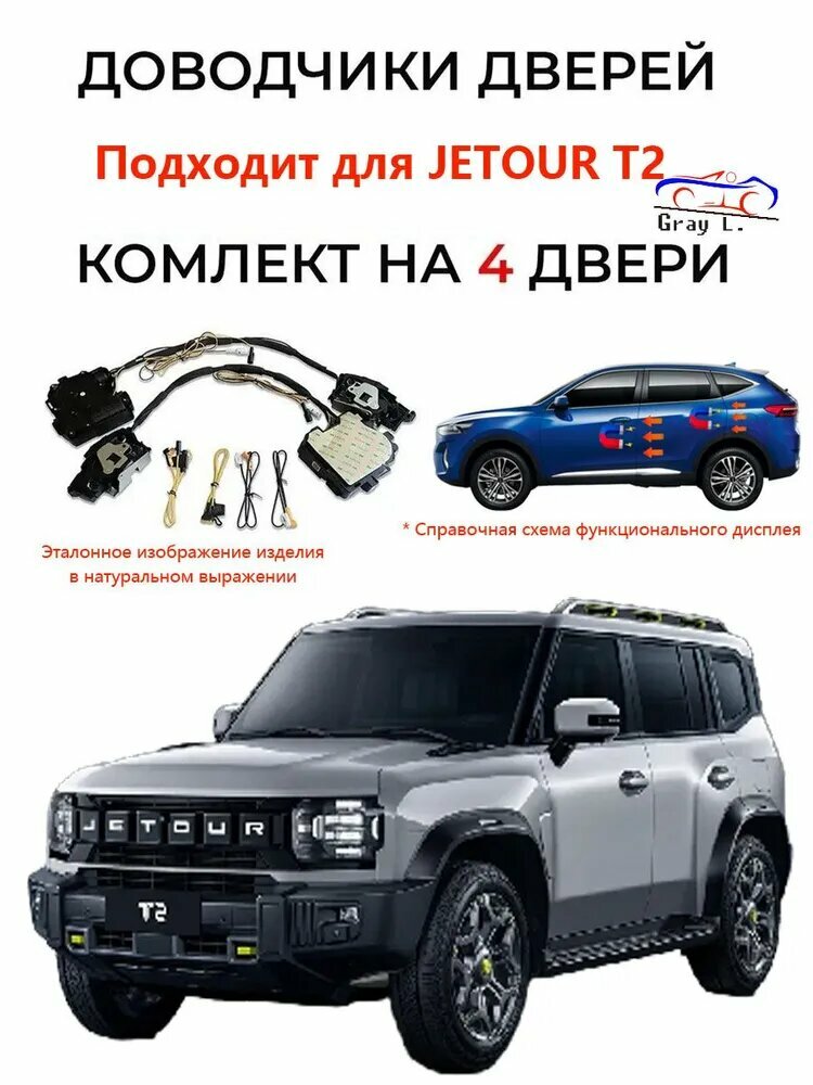 Доводчики дверей JETOUR T2, 4 двери(Гарантия 2 года)