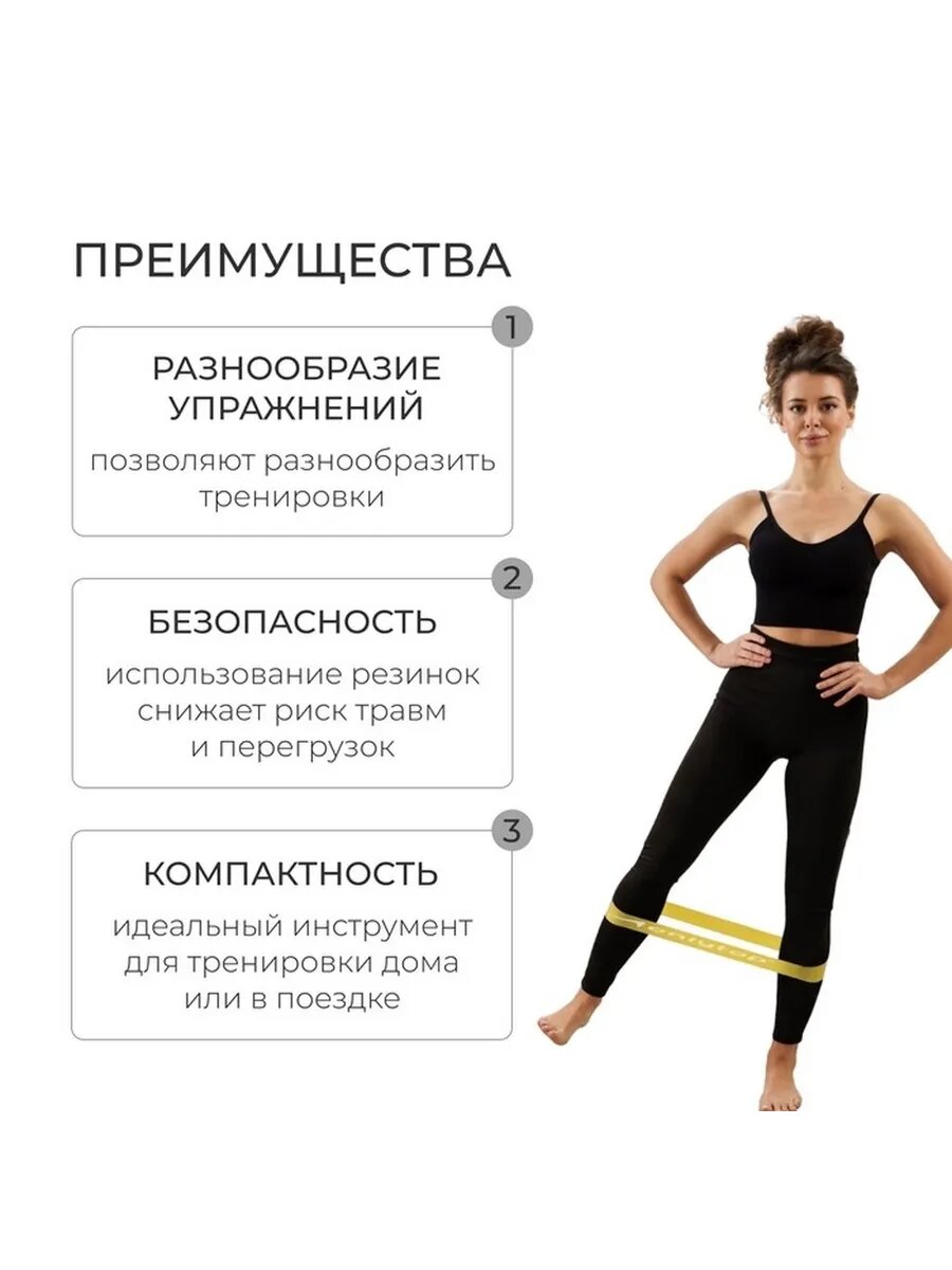 Эластичные резинки для фитнеса и реабилитации