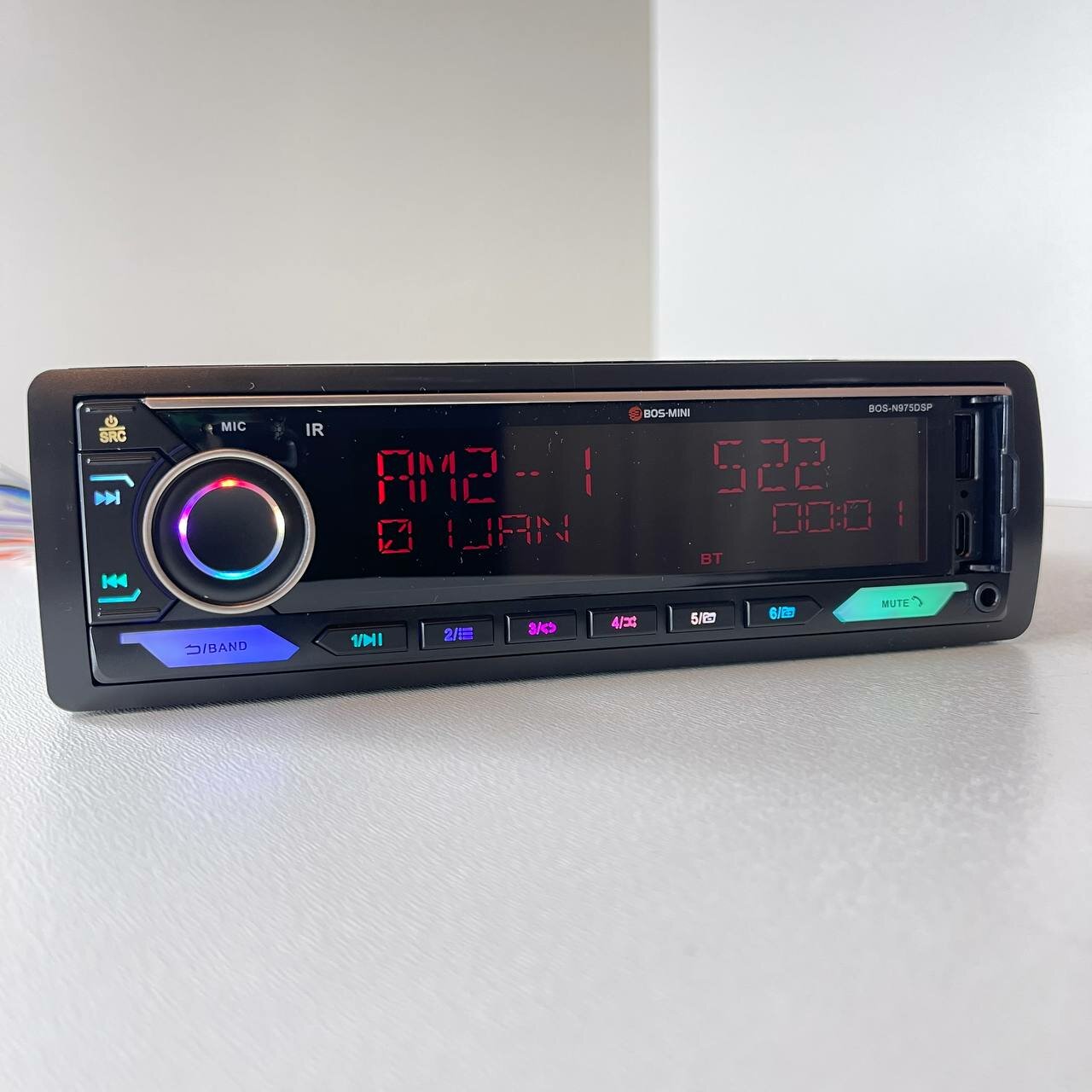 Автомагнитола процессорная Bos Mini Bos-N975DSP Bluetooth AUX USB