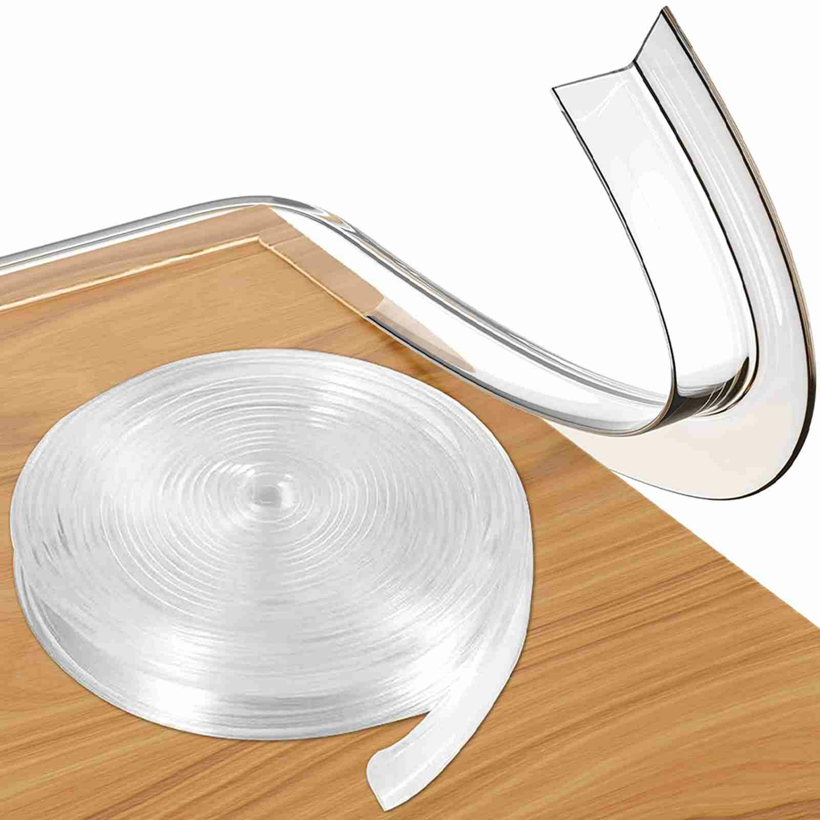 Прозрачные защитные уголки для стола, детские защитные уголки, мягкая силиконовая защитная полоска для края мебели, 5 м
