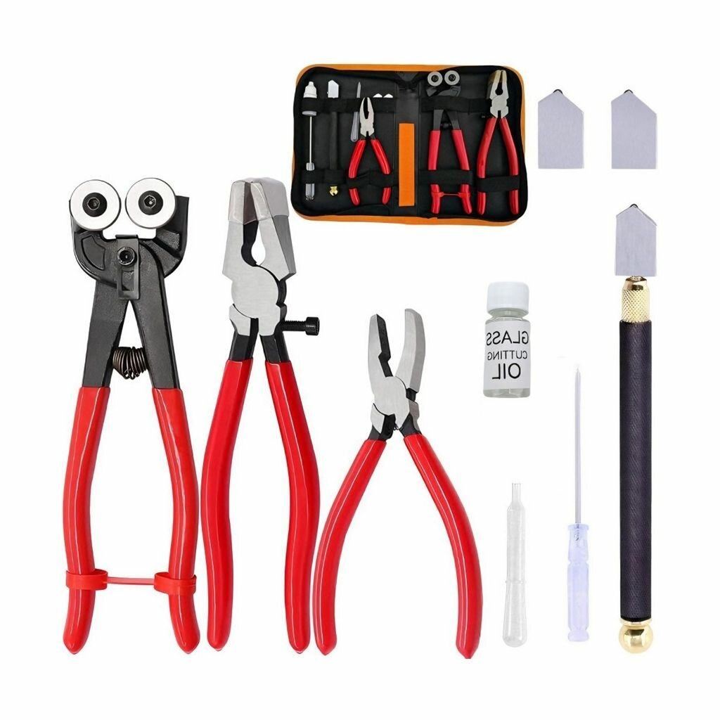 10 предметов набор для работы с витражным стеклом, масляный резак