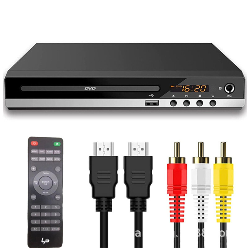 DVD домашний DVD-плеер EVD-плеер Детский VCD-плеер HD Mini CD,1,50, выход HDMI, выход аудио (стерео), DVD, blue, SKU01400