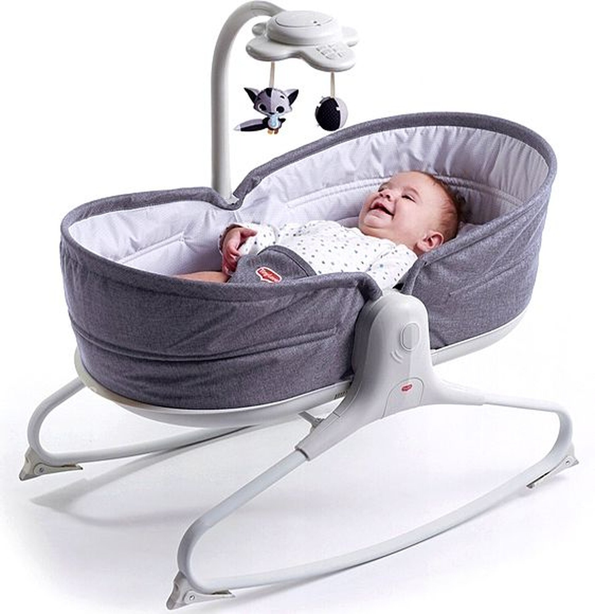 Шезлонг 3в1 Tiny Love - Многофункциональное кресло-качалка, колыбелька или стульчик для кормления синий - 7290108862157