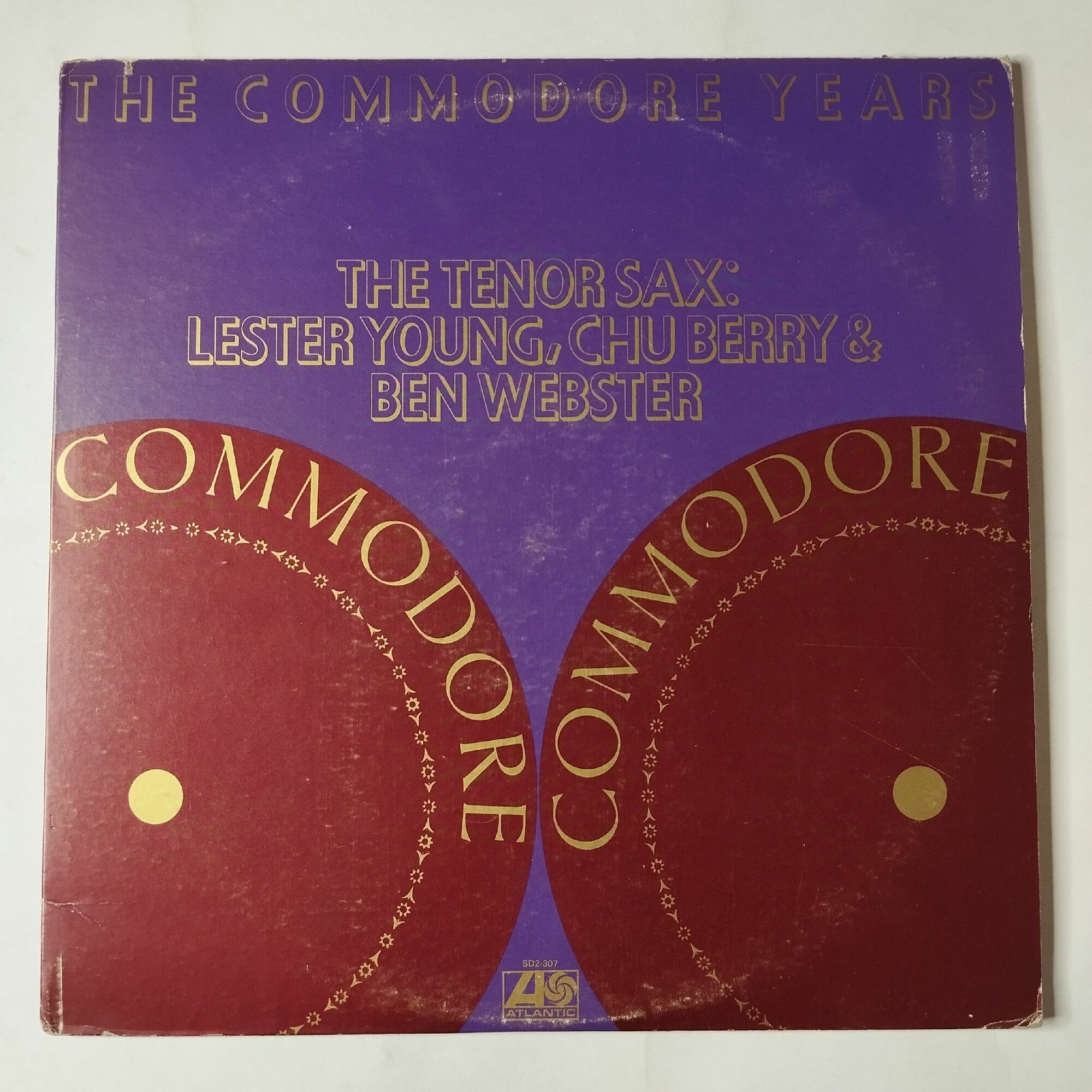 Винтажная виниловая пластинка LP The Tenor Sax: Lester Young, Chu Berry and Ben Webster (USA 1973)