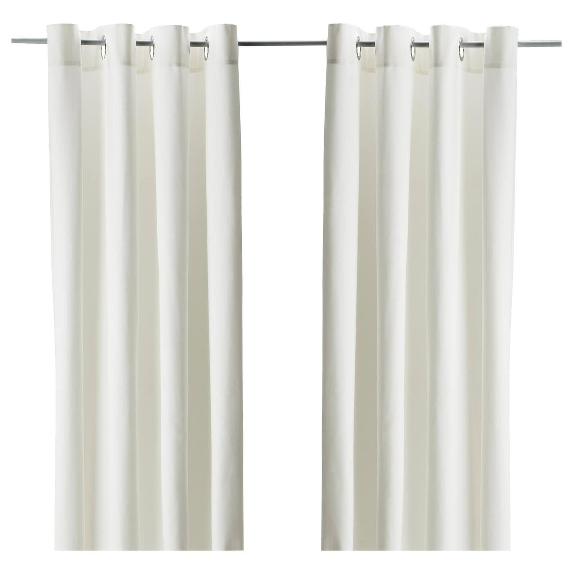 Шторы IKEA MERETE 900.468.43, 100% хлопок, 145х300 см, белые