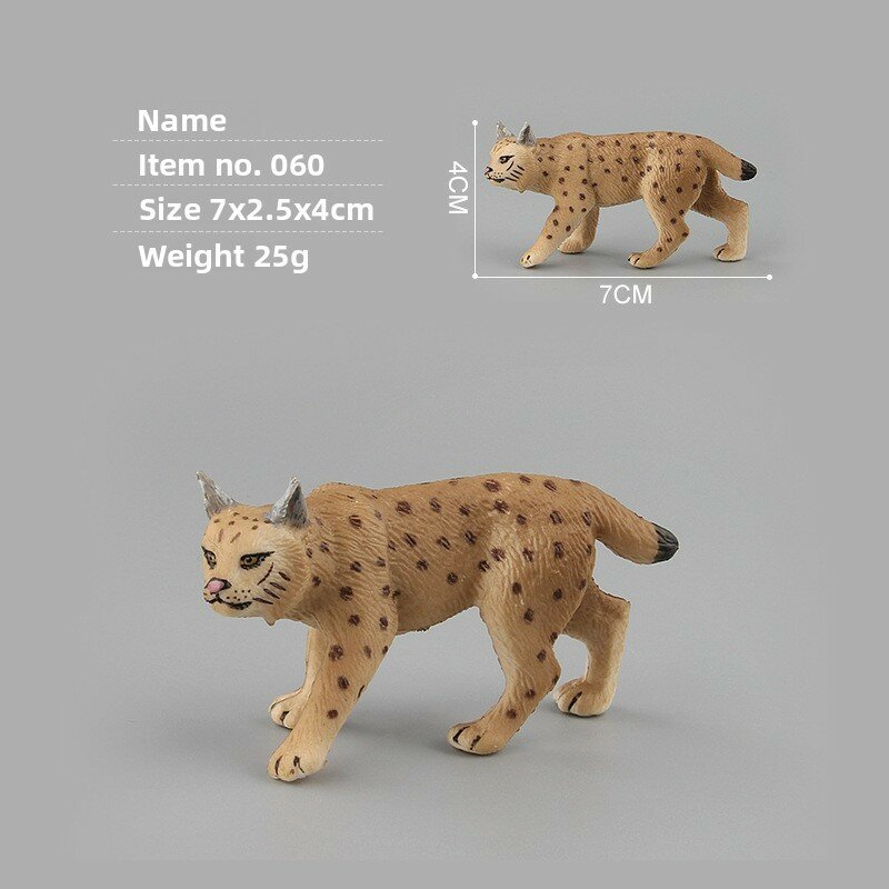 Животное модель из пвц материала с реалистичными деталями для учебных презентаций и коллекционных выставок lynx